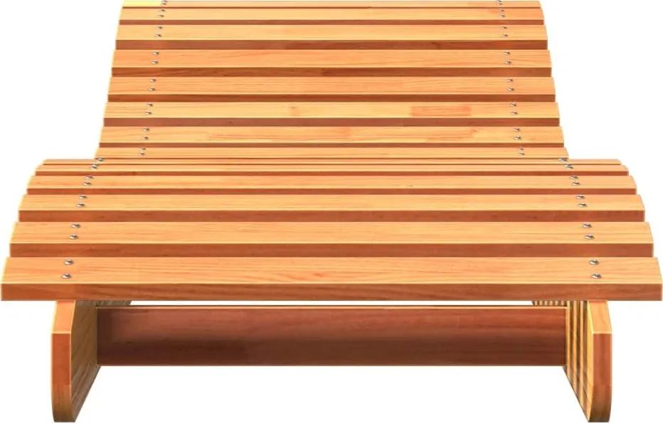 vidaXL Zahradní lehátko 205 x 60 x 31,5 cm masivní borové dřevo [844650] Barva: Přírodní borovice