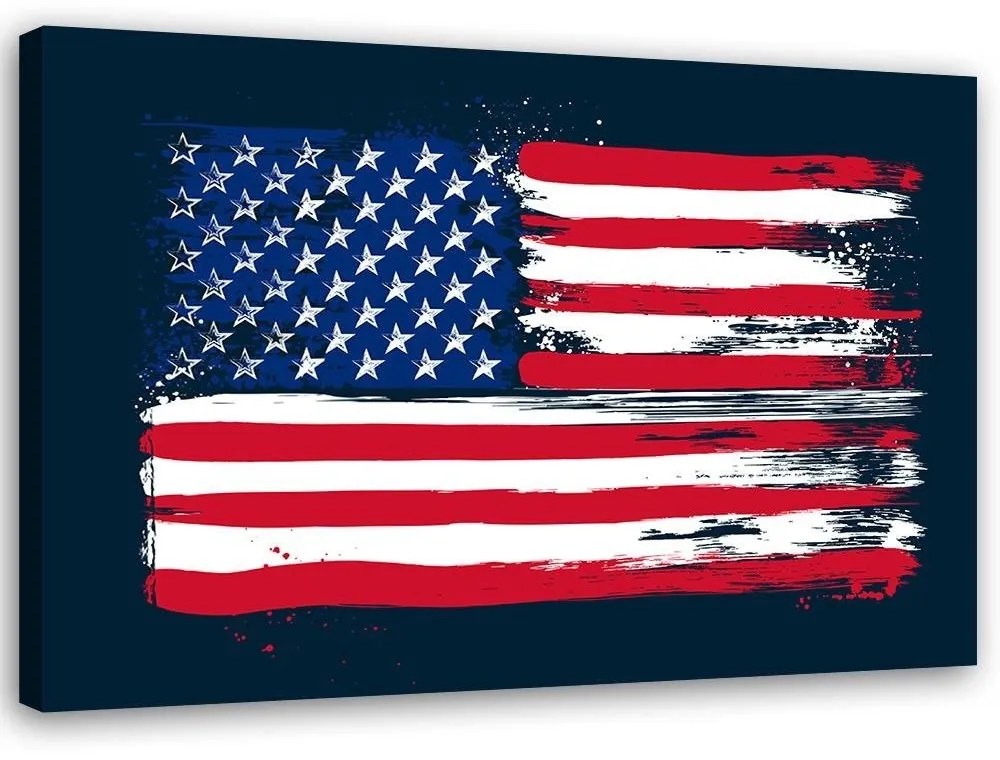 Gario Obraz na plátně Americká vlajka - Dr.Monekers Rozměry: 60 x 40 cm