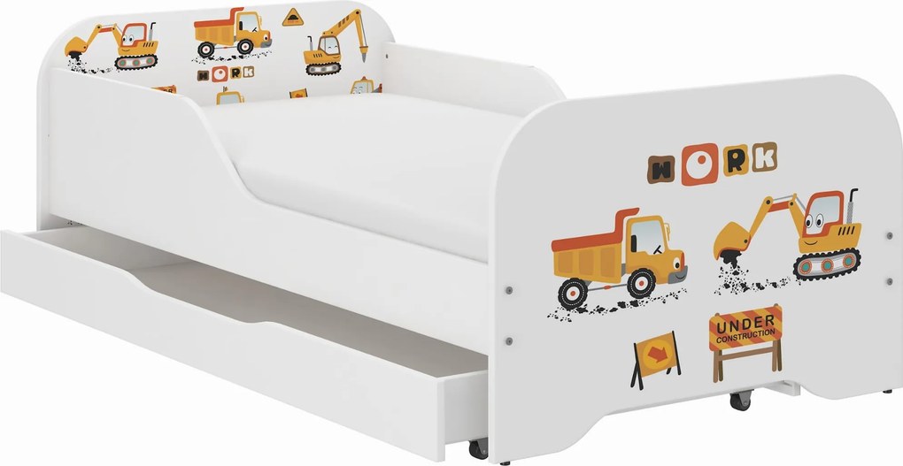 Wooden Toys Dětská postel MIKI 140x70 STAVBA