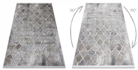 Moderní koberec LUCE 75 vzor Marocký jetel vintage Strukturální šed velikost 134x190 cm | krásné koberce cz