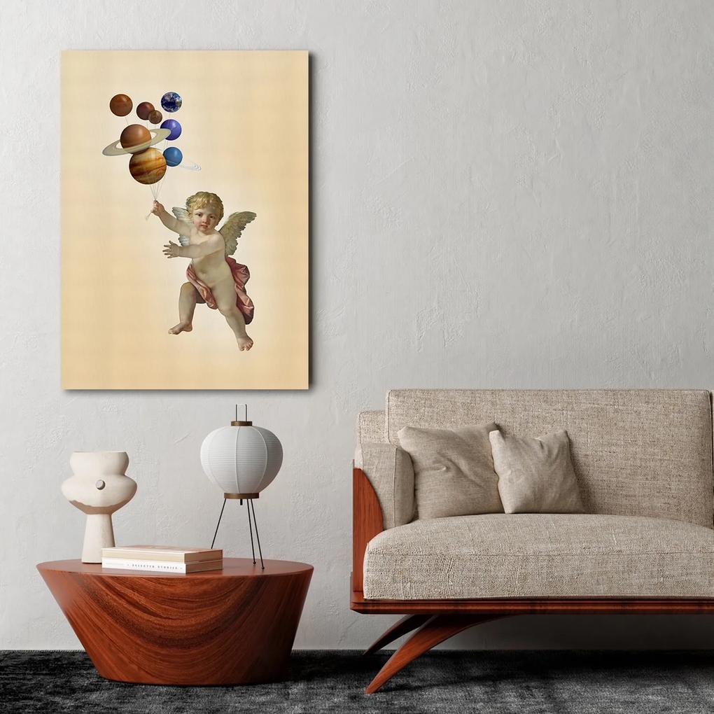 Gario Obraz na plátně Planetární balónky a anděl - Jose Luis Guerrero Rozměry: 40 x 60 cm