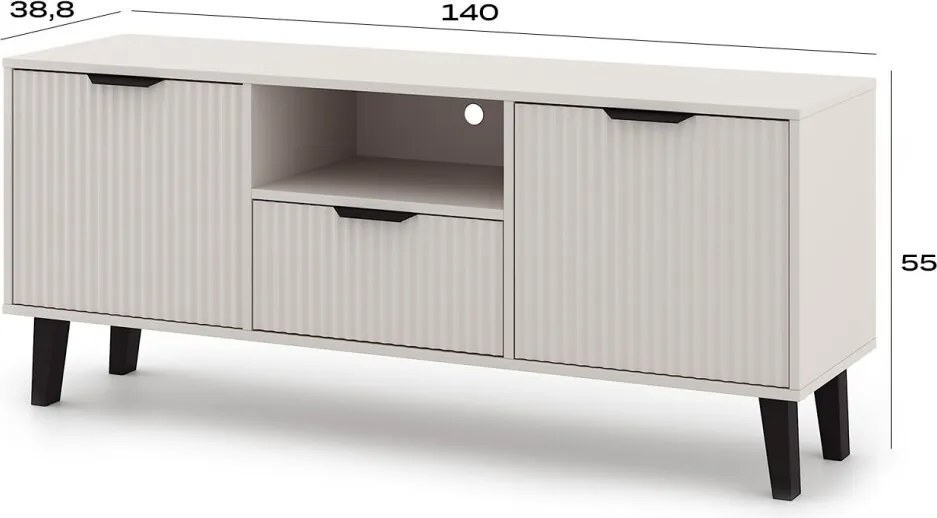 TV stolek Borg Duo 2d1s kašmír