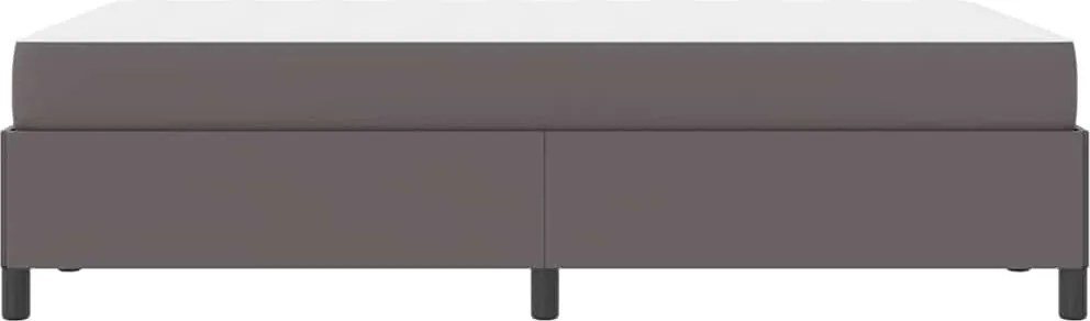 Rám postele s matrací Šedá 120 x 190 cm textil 3398992