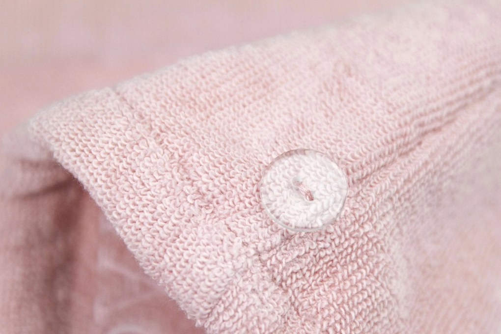 Bavlněný froté turban do sauny a wellness Comfort starorůžový