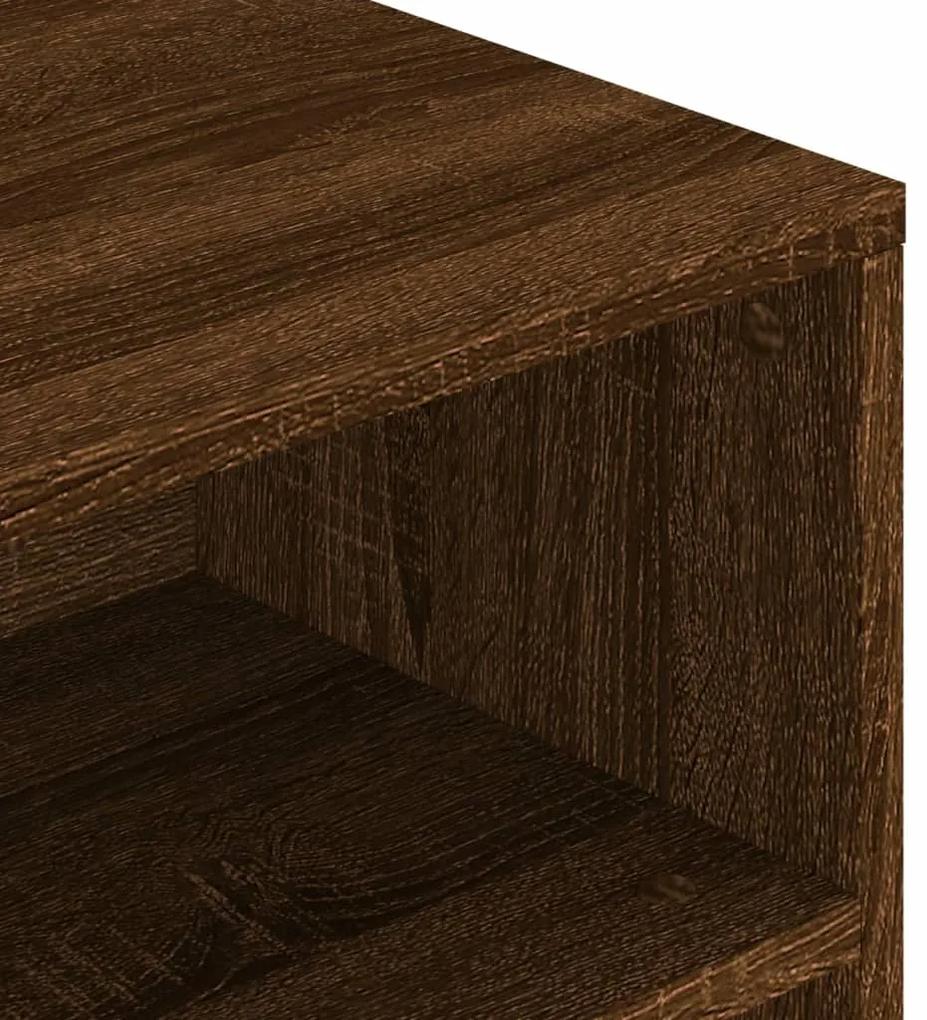 Konferenční stolek hnědý dub 90 x 55 x 42,5 cm kompozitní dřevo - Default Title