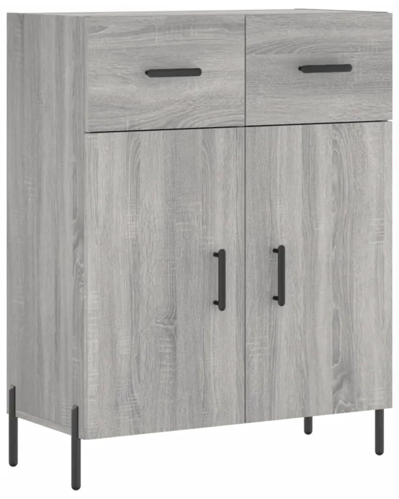 Skříň highboard šedá sonoma 69,5 x 34 x 180 cm kompozitní dřevo - Default Title