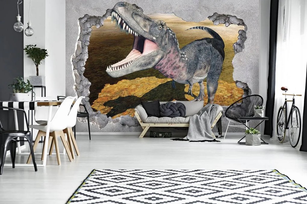 Fototapeta - Díra - dinosaurus (152,5x104 cm)