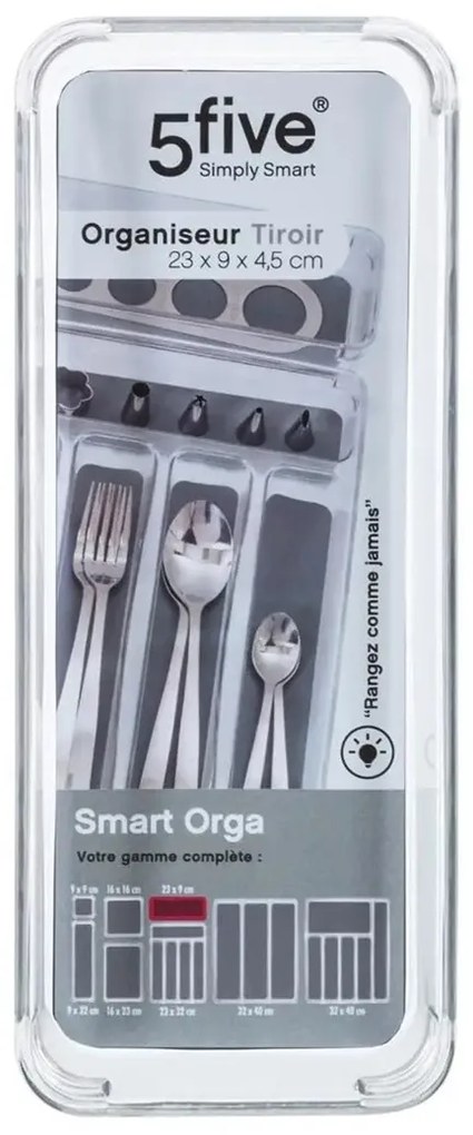 Plastový kuchyňský organizér Universal, 23x9 cm