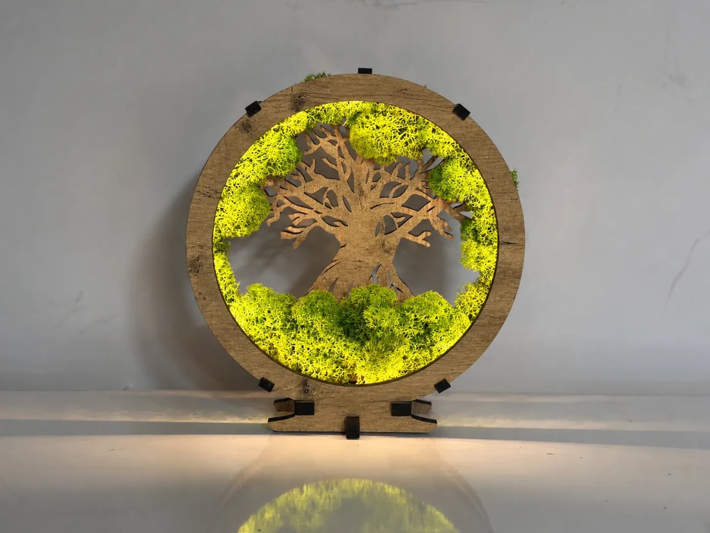 Li-Go "Mech a strom" lampa 20x22cm provedení povrchu: bříza