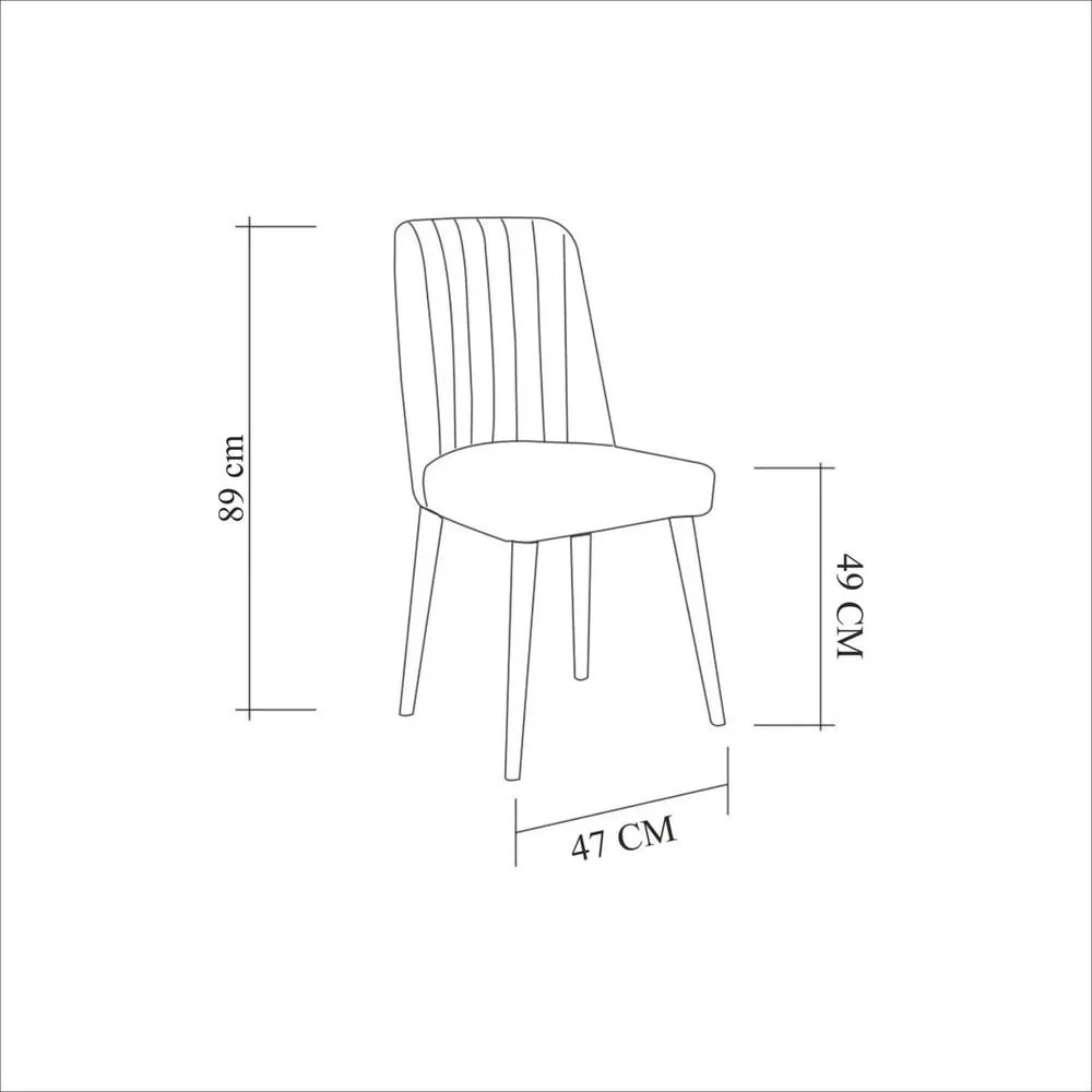 Zelená sametová jídelní židle Stormi Sandalye – Kalune Design