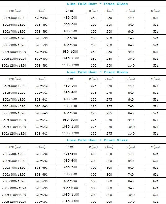 Mexen Lima sprchový kout 60x120cm, 6mm sklo, chromový profil-čiré sklo, 856-060-120-01-00