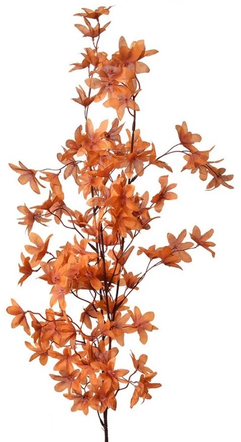Dekorace umělá květina s oranžovými květy - 15*7*112 cm