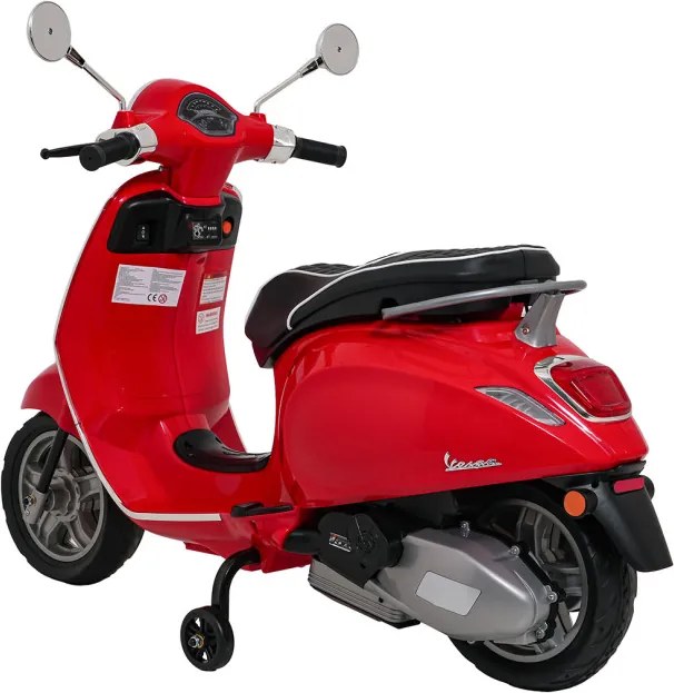 Elektrický skútr Vespa ROMA červený