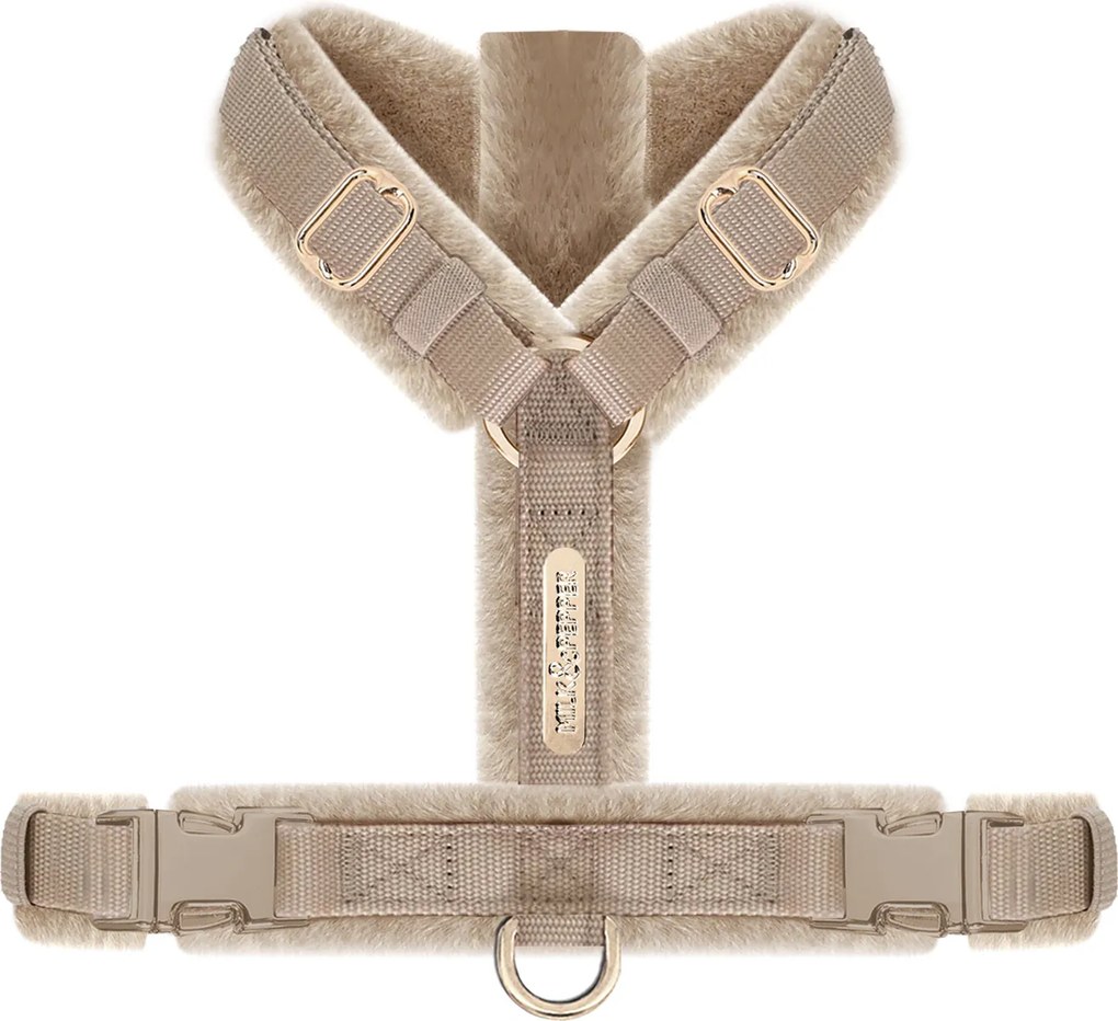 MILK&PEPPER Postroj pro psy Aslan Taupe Velikost: T01