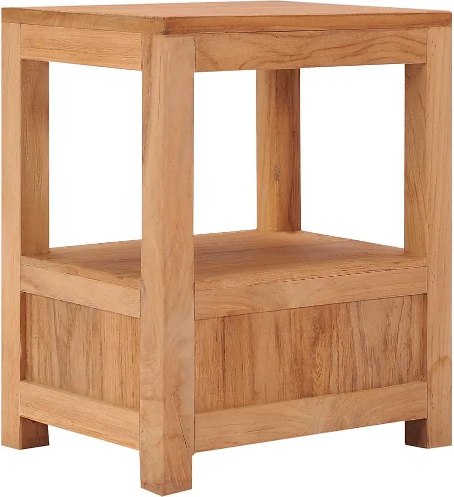 Noční stolek 40 x 30 x 50 cm masivní teakové dřevo 287228
