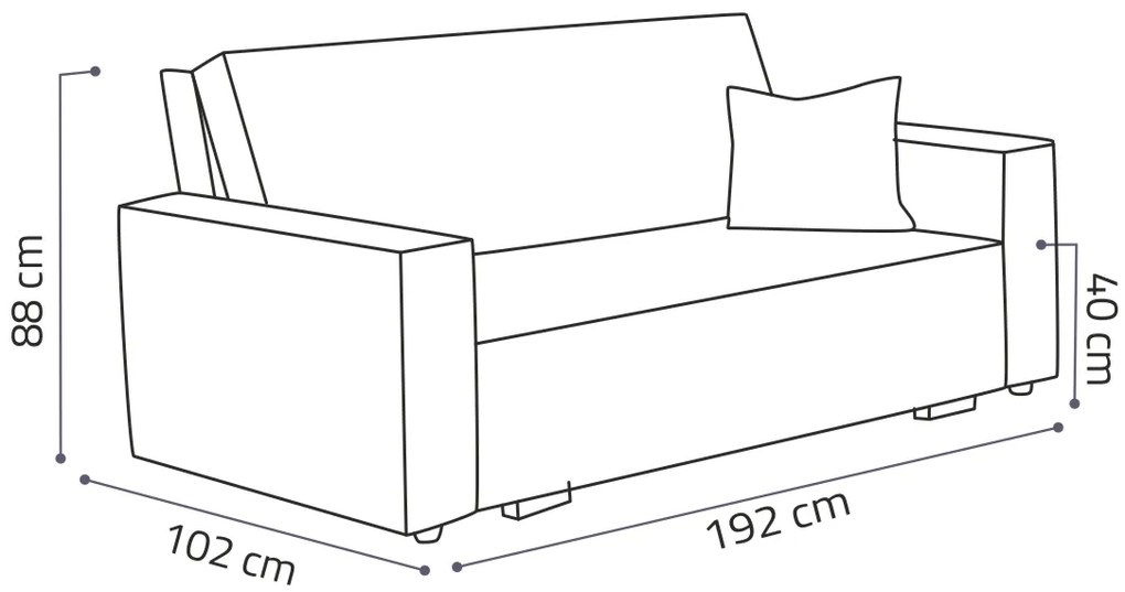 FN Pohovka Vivian Star IV světle šedá
