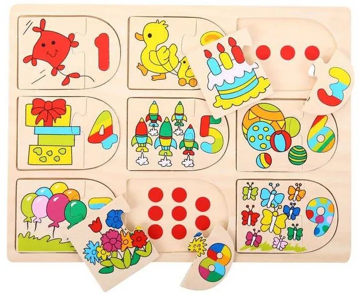 Bigjigs Toys Obrázkové počítací puzzle