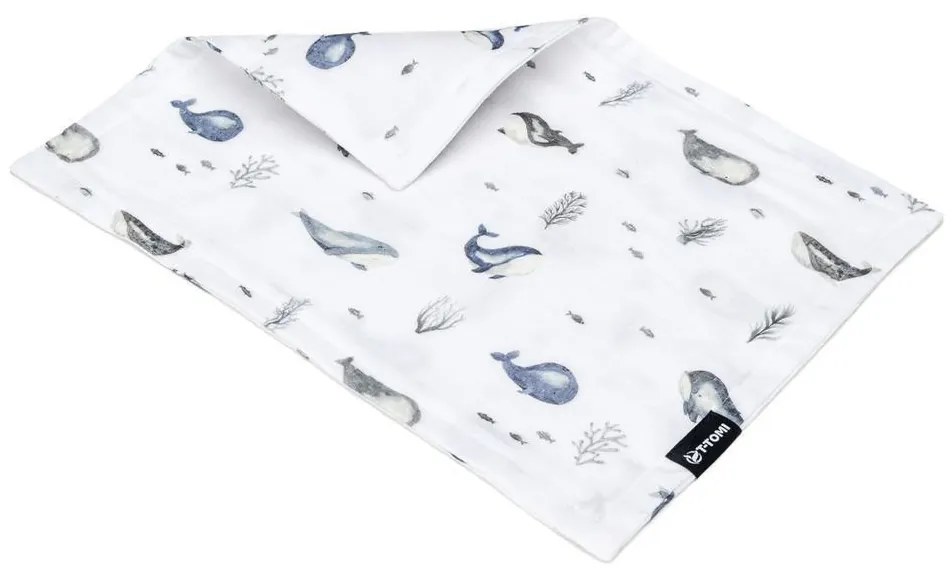 T-tomi Bio mušelínová plena pod hlavičku Grey