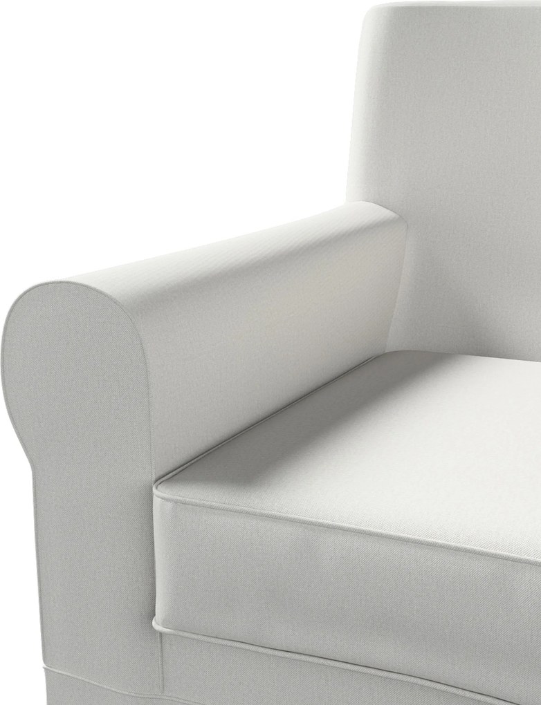 Potah na křeslo IKEA Ektorp Jennylund barva šedá látka pletený vzor