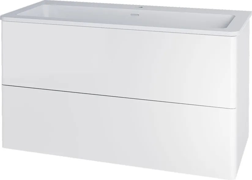 Mereo Mereo, Siena, koupelnová skříňka s umyvadlem z litého mramoru 101 cm, CN412M1
