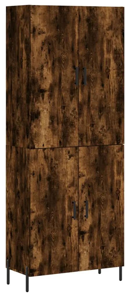 Skříň highboard kouřový dub 69,5 x 34 x 180 cm kompozitní dřevo,  3195688
