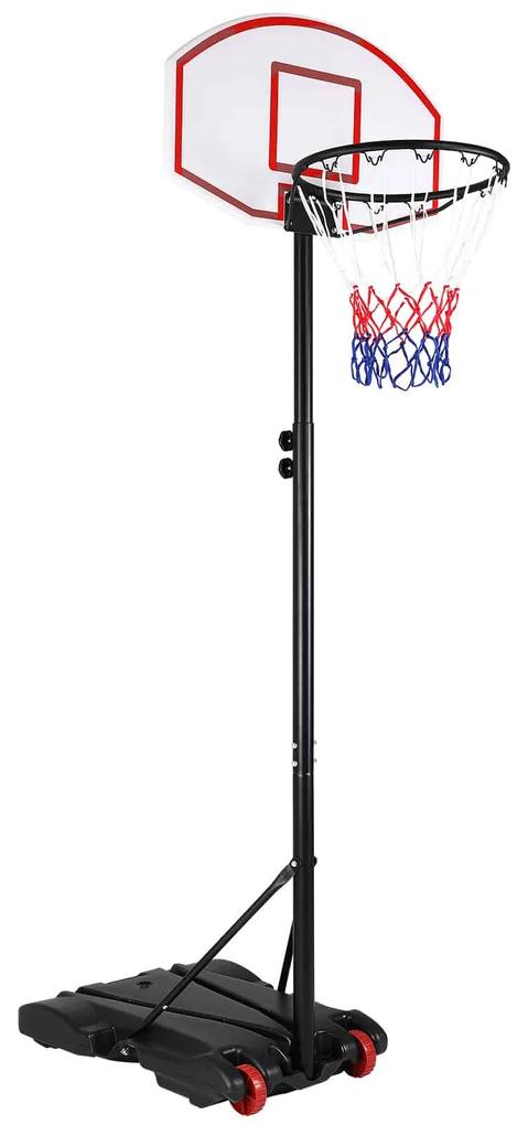 Sportana Basketbalový koš výškově nastavitelný 179-209 cm s kolečky 107459