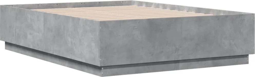 Rám postele betonově šedý 120 x 190 cm kompozitní dřevo 3209747