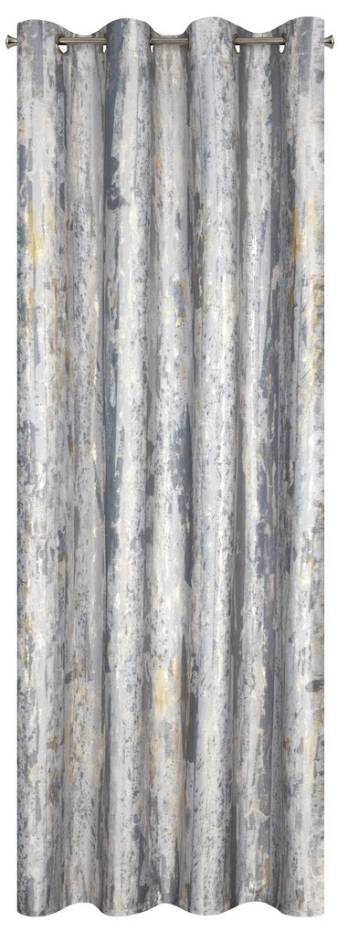 ZATEMŇOVACÍ ZÁVĚS NA KROUŽCÍCH GRACE 140X250 CM VZOROVANÁ