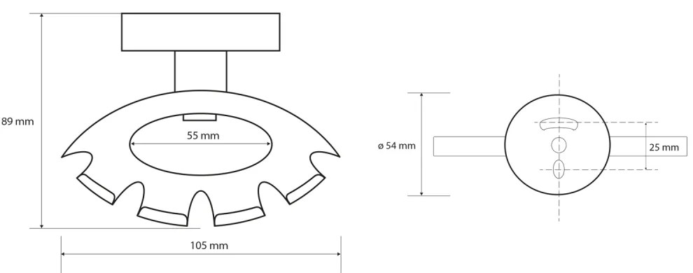 Sapho X-ROUND BLACK držák kartáčků, černá XR901B