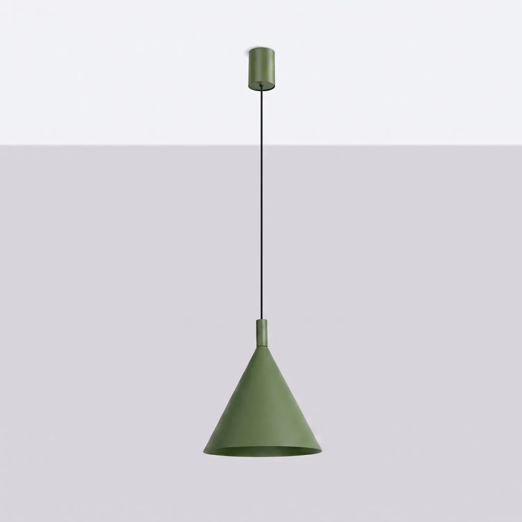 Sollux Lighting Závěsné svítidlo NOX 25 olivově zelené