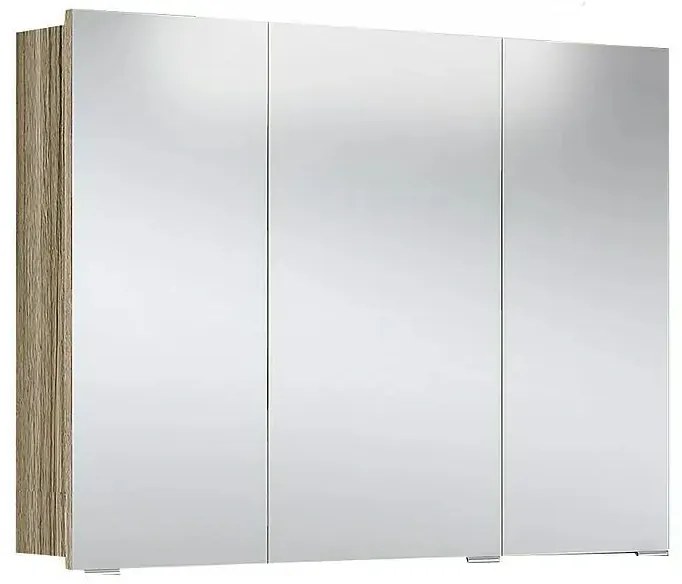 Camargue Orion Zrcadlová skříňka s LED osvětlením, 93 × 68 × 16 cm, dub Sanremo