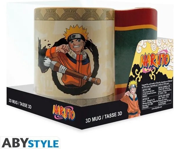 Hrnek 3D Naruto - Scroll 460 ml Vícebarevná