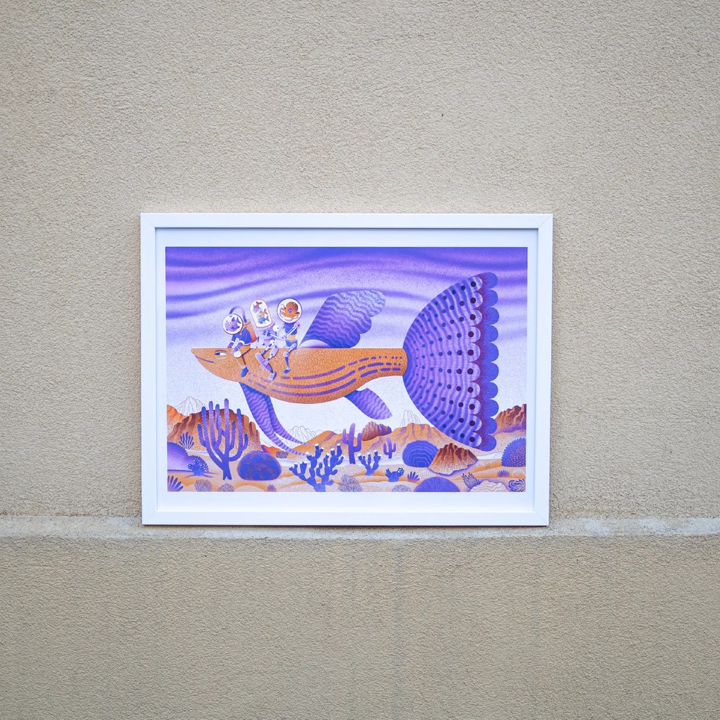 Dávid Soboň | Desert Journey Rám: Bílý, Velikost: 50 x 70 cm