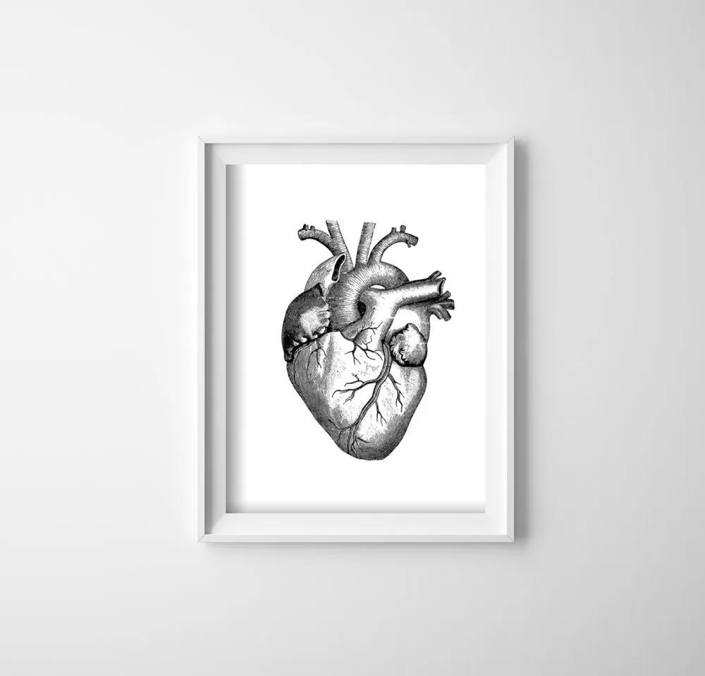 Retro plakát Srdce