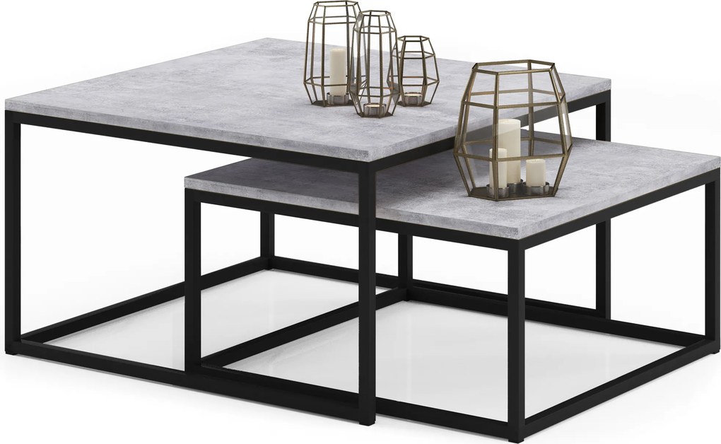 ADRK Furniture Konferenční stolek 2v1 KAMA CT-KAM-B-BE