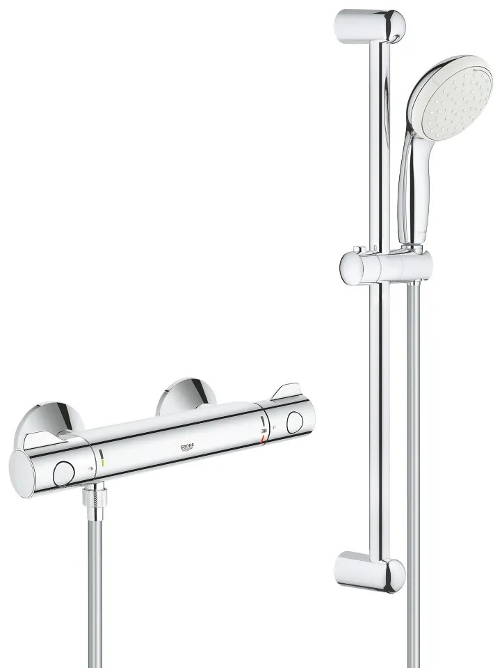 Grohe Grohtherm 800 - Sprchový set s termostatem, 2 proudy, chrom 34565001