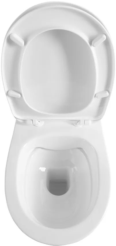 Aqualine, ABSOLUTE závěsná WC mísa, Rimless, 50x35 cm, bílá, 10AB02002
