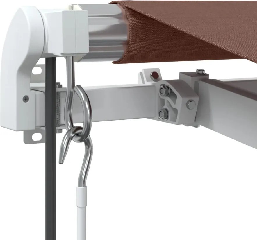 Automatická zatahovací markýza hnědá 500 x 350 cm 3215397
