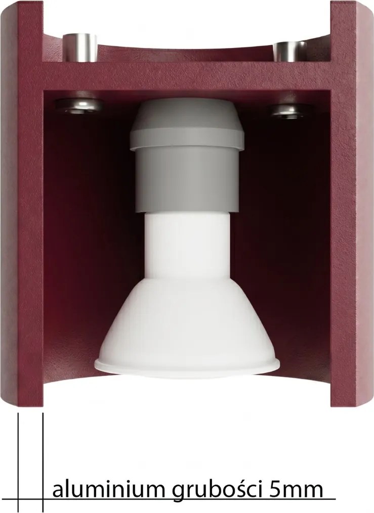Sollux Lighting Stropní svítidlo ORBIS 2 bordó