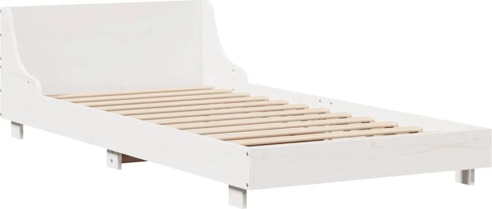 Postel bez matrace bílá 75 x 190 cm masivní borovice 3306445
