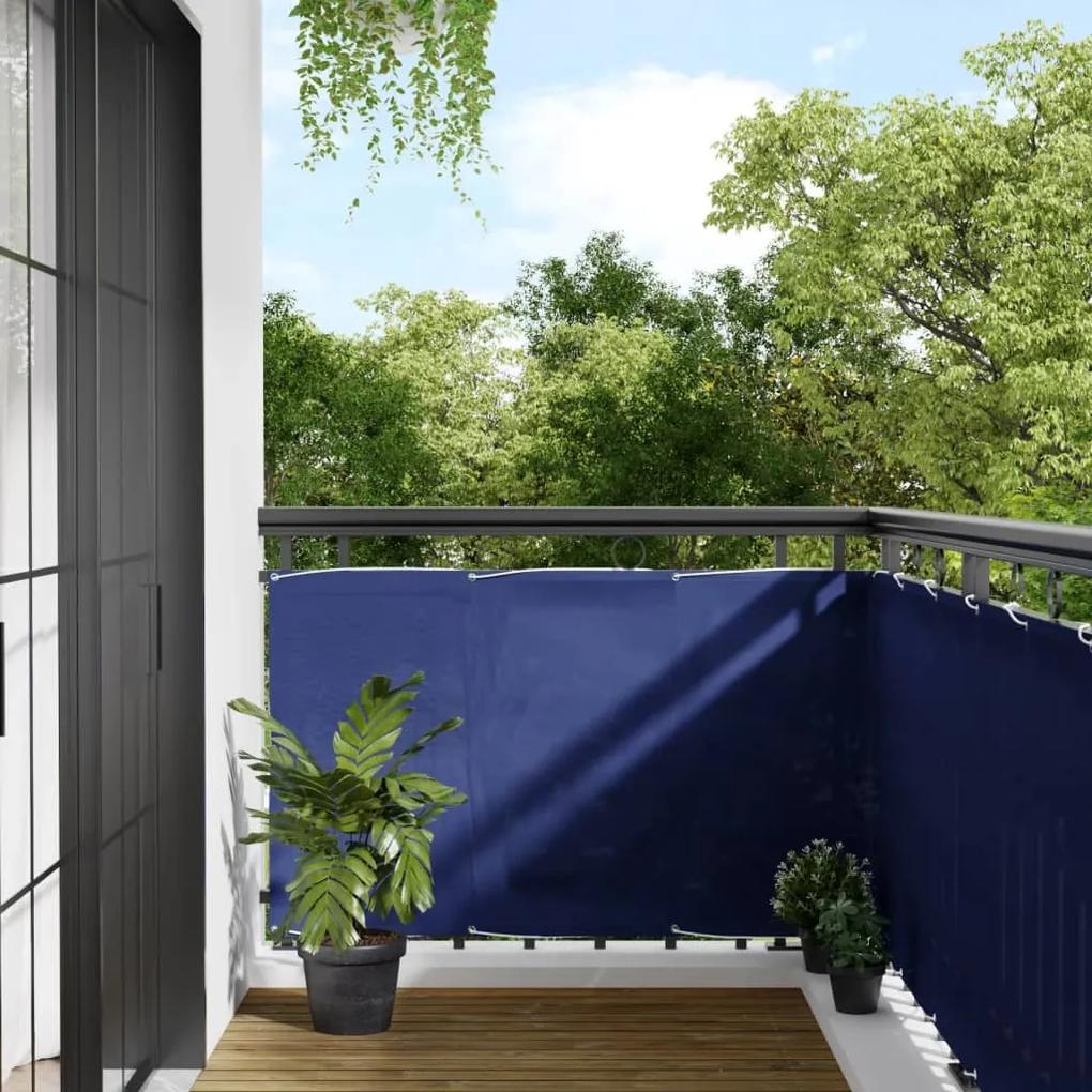 Balkonová zástěna modrá 90 x 1 000 cm 100% polyester oxford - Default Title