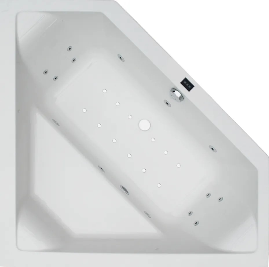 Essente ExclusiveLine BARBOSA 140x140  symetrická rohová hydromasážní vana 140 × 140 cm Hydromasážní systém: ADVANCED