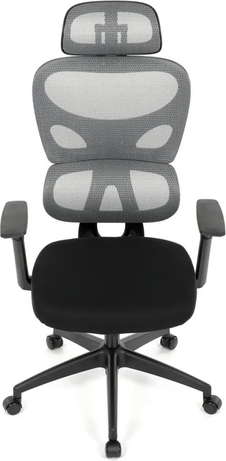 Kancelářská židle KA-K2080 GREY, houpací mechanismus, šedá (69 x 62) cm