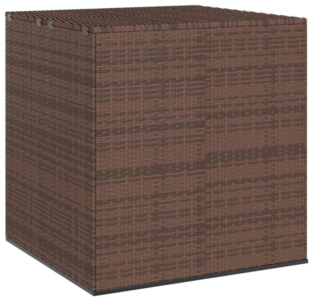 Zahradní úložný box PE ratan 100 x 97,5 x 104 cm hnědý 317227