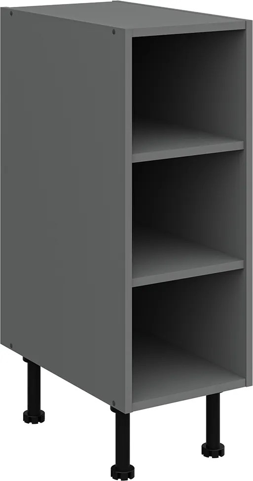 Kuchyňská linka ARIA aw | 300 cm | UNI dvířka | EXTRA VYSOKÁ | ANTIFINGER povrch | antracit/bílá