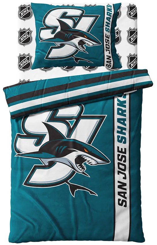 Mikroplyšové povlečení NHL San Jose Sharks Belt