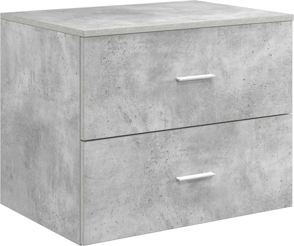Sada koupelnových skříněk 3 ks Betonově šedá 3405870