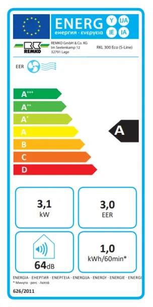 Mobilní klimatizace REMKO RKL 300 Eco S-Line (stříbrná)