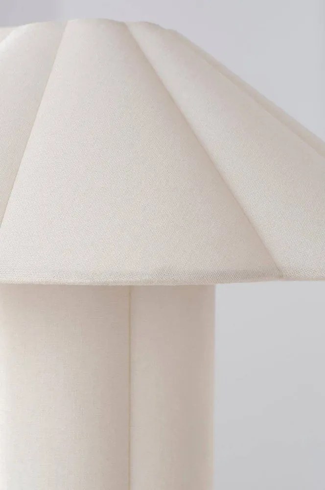 Krémová lněná stolní lampa (výška 38 cm) Gerd – Jotex