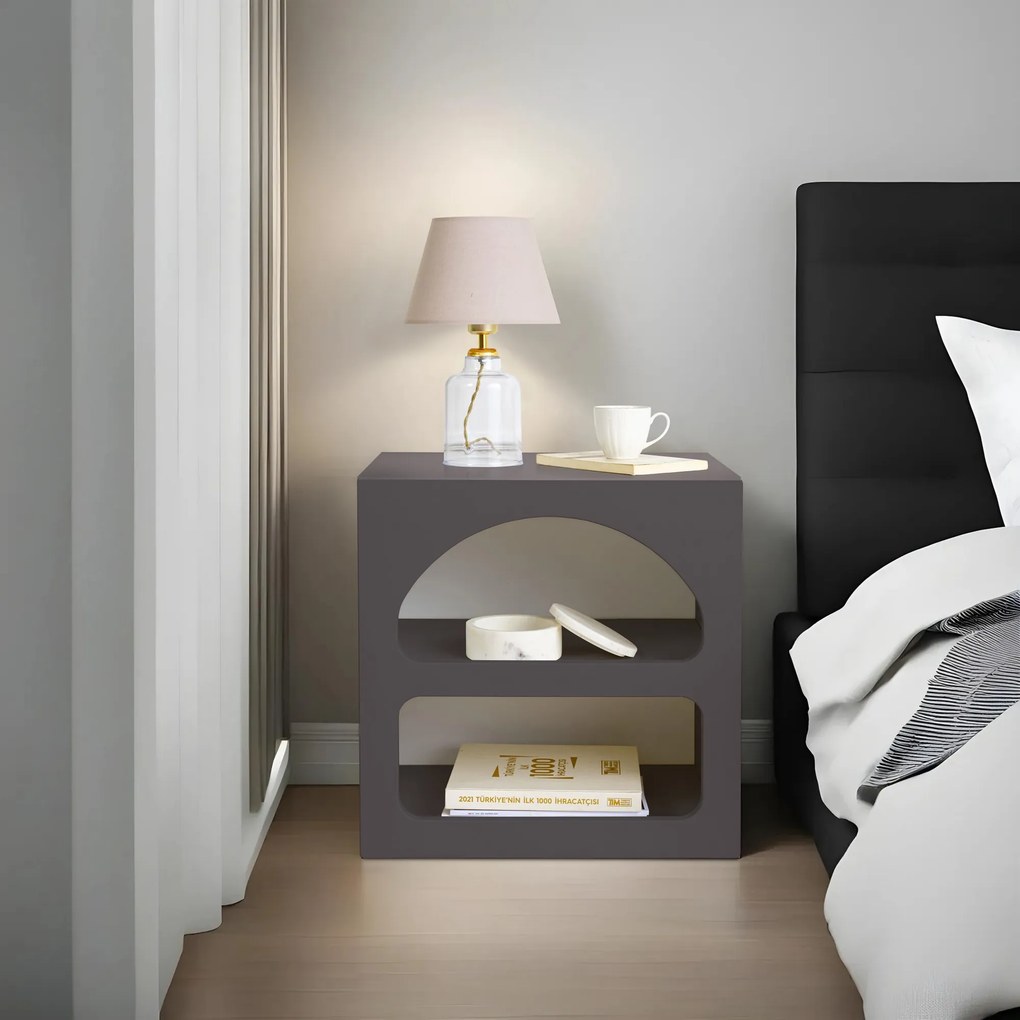 Kalune design Odkládací stolek LORIN antracitový